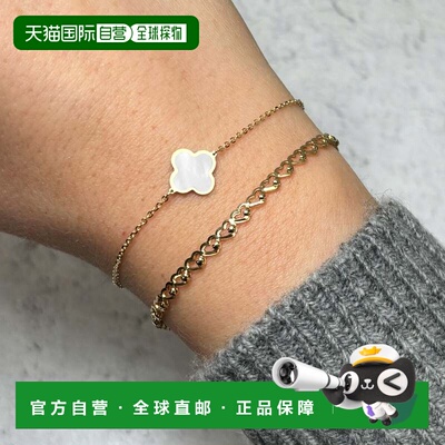 自营the loverySmall Mother of Pearl Single Clover Bracelet -