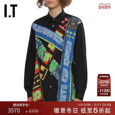 IT拉链装饰长袖衬衫时尚型男