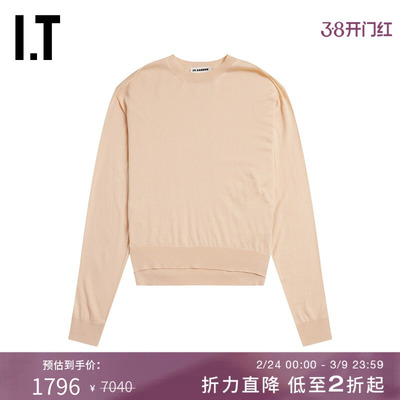 女装圆领针织衫羊毛衫简约