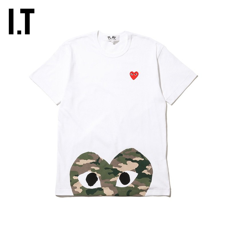 IT COMME des GARÇONS PLAY男装短袖T恤爱心244MA