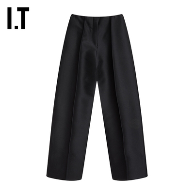 女装长裤新品时尚简约立体中线