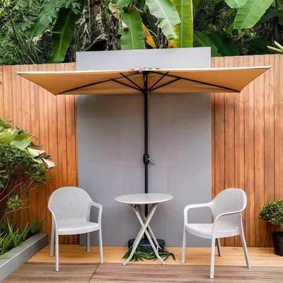 户外遮阳伞庭院伞靠墙半边伞遮阳伞阳台露台院子商铺门口一楼小院