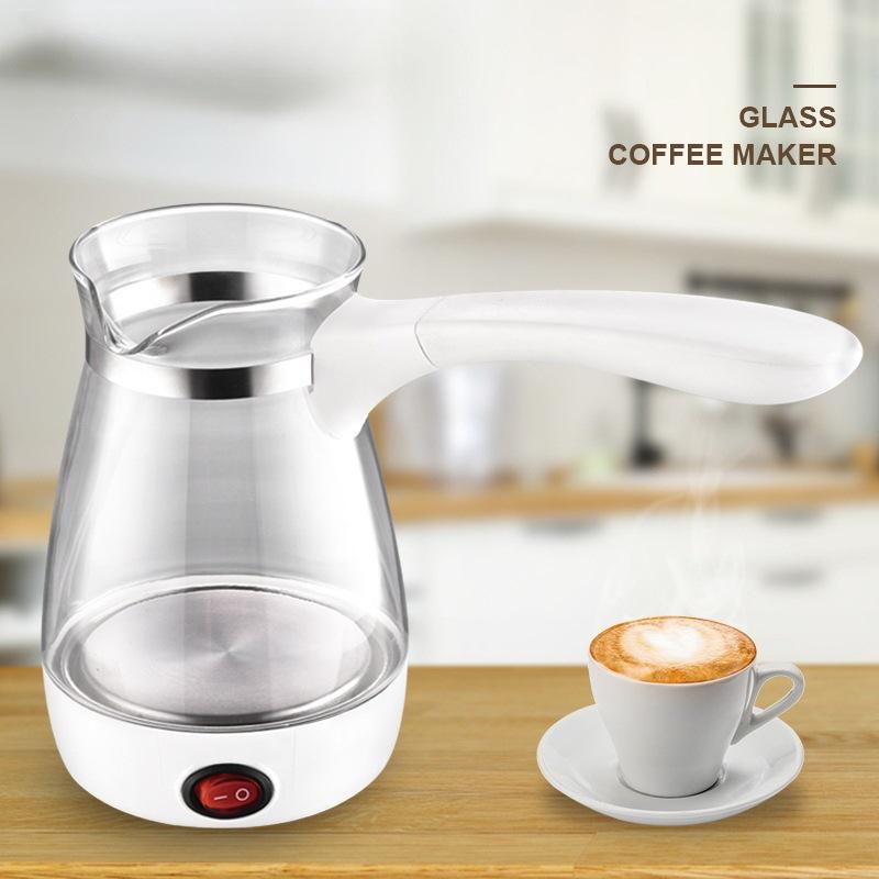 110V跨境土耳其咖啡壶玻璃电热水壶500ML水壶COFFEE KETTLE