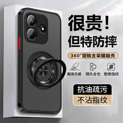 适用于荣耀400lite手机壳磨砂超薄honor400lte保护套全包防摔ABR-NX1外壳N31C1香港版5G旋转磁吸支架海外国际