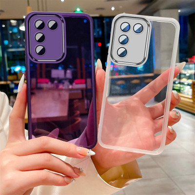 适用vivo v27手机壳带镜头膜vivov27pro保护套e全包超薄V2231防摔case透明简约2230硅胶viviv港男女新款外壳