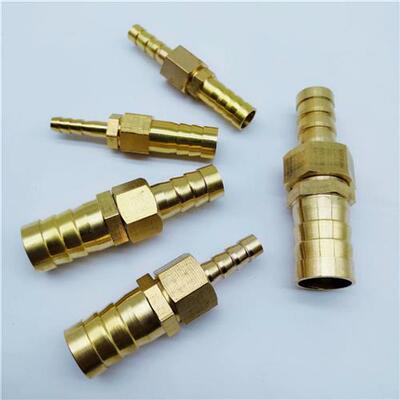 铜宝塔变径直通 异径软管拼接二通水管接头4 5 6 8 10 12 14 16MM