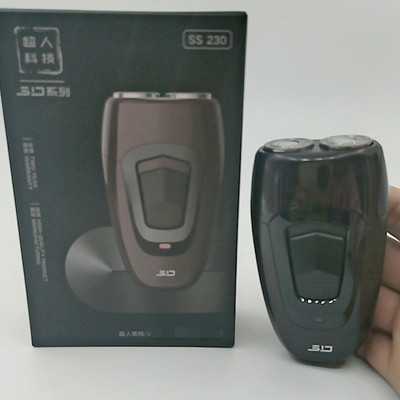 超人充电式剃须刀SS230  SS200旋转式2刀头刮胡刀
