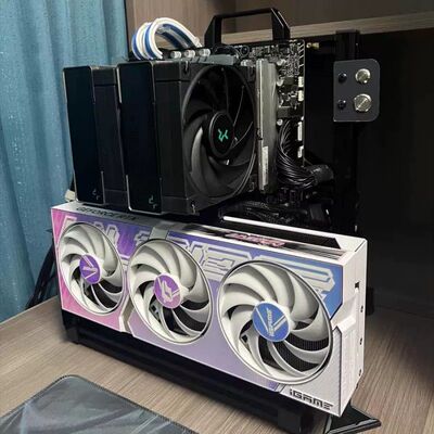 开放式机箱通用组装手提matx电脑台式机架铝合金DIY创意个性散热