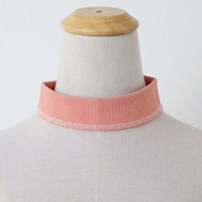 3.5cm套头衣领领口口半高领罗文领子圆领保暖新款领半螺纹内衣