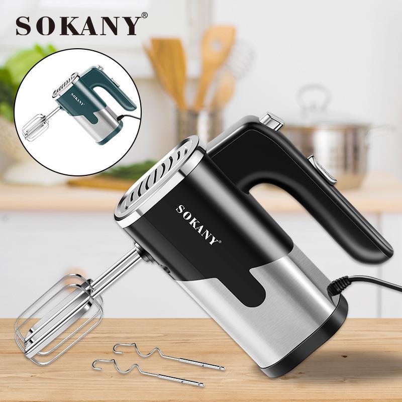 欧规跨境SOKANY6621电动打蛋器烘焙全自动手持搅拌器混装