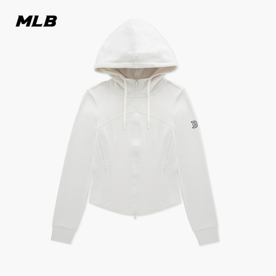 MLB官方 女款时尚百搭修身显瘦连帽拉链卫衣外套26春季新款TRB15