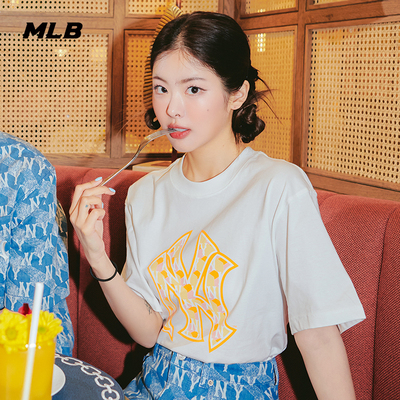 MLB官方男女同款几何老花T恤