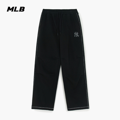 MLB潮流撞色休闲长裤阔腿裤