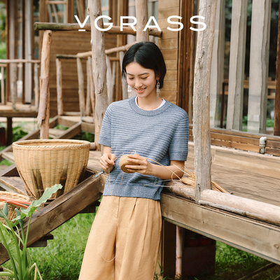 VGRASS夹花混纺纱针织