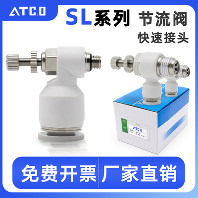 气管接头气缸调速节流阀