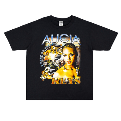 宽松短袖欧美厚实纯棉女个性