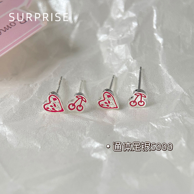 999足银耳钉女养耳洞睡觉不用摘