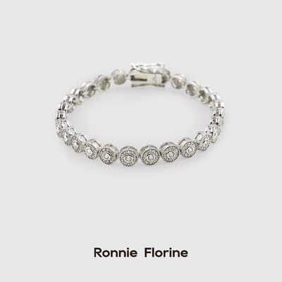 Ronnie Florine 高冷小姐系列 手工满钻 重星手链