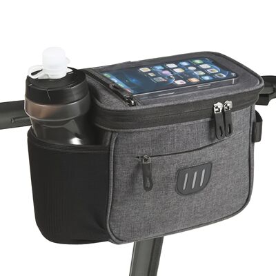 Adjustable Bike Handlebar Bag With Phone Pocket Large Front