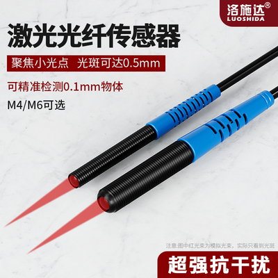 激光光纤感测器RC610-JJ聚焦型聚光光纤线 线感测器感应器监视器M