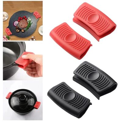 Silicone Assist Handle Holder Heat Insulated Hot Pot Grip Ha