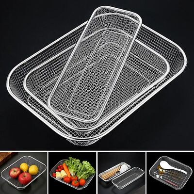 New Stainless Steel Washing basket Square Sink Strainer Cola