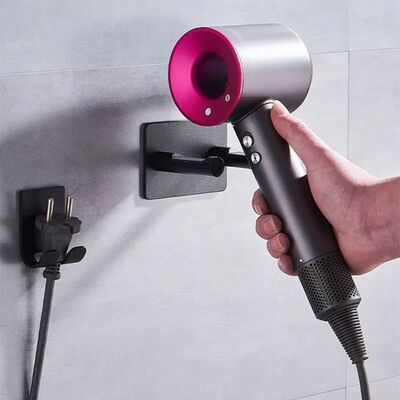 Waterproof Wall-Mounted Hair Dryer Organizer Space-Saving, a