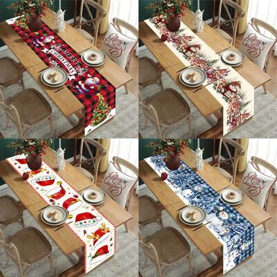 Christmas Table Runner Christmas Party Decoration 2025 Xmas