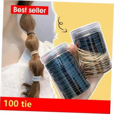 Hair rope rubber band female high elasticity black hair tie1