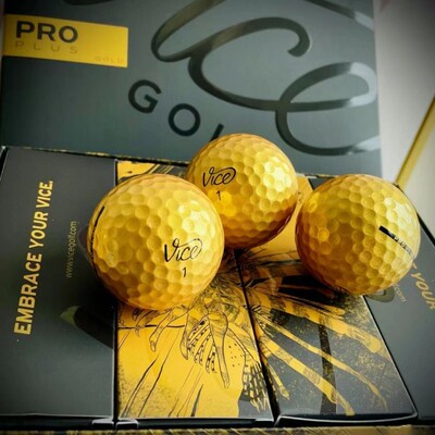 ViceGolf金色高尔夫球