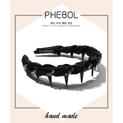 新款高级感水晶发箍带齿高颅顶头箍发饰气质百搭防滑洗脸发捆发卡