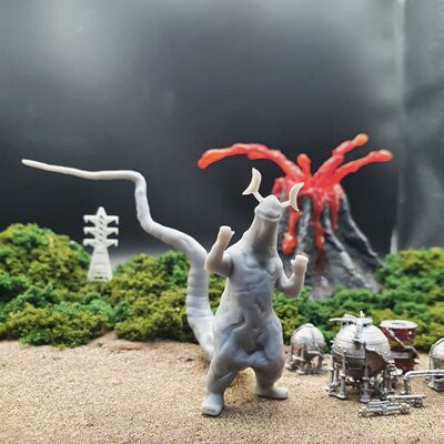 还原剧中潮玩DIY手办赛文奥特手办名鉴艾雷王1/64模型手办场场景