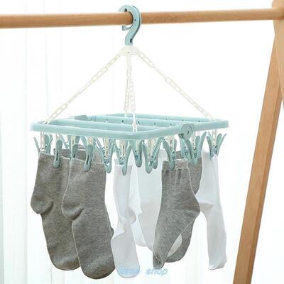 Clothes hanger underwear airing clip clothes drying rack