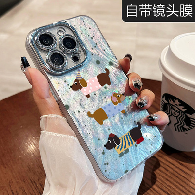 【自带镜头膜】腊肠狗适用小米14手机壳卡通17硅胶12红米k70至尊版k60个性note13proins风k50简约note12turbo