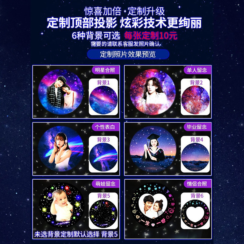 照片定制【顶部投影图案】老客户福利胶片 星空系列 童话系列