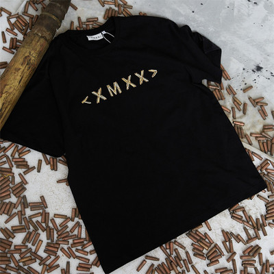 xmxx美式街头子弹logo短袖T恤