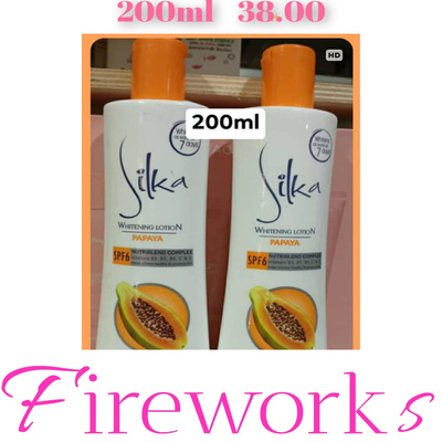 PROMO!!!Silka Whitening Papaya Lotion木瓜焕白身体乳霜200ml
