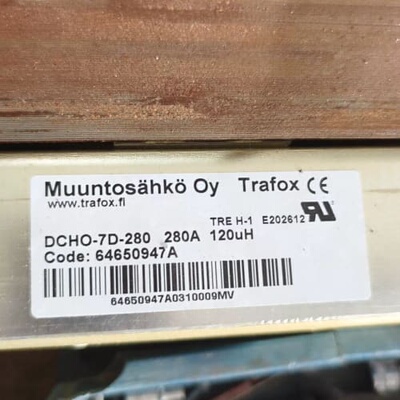 议价Trafox电抗器 DCHO-7D-280，280A 120