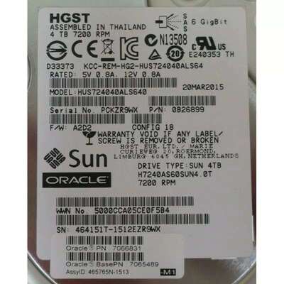 议价 HGST Ultrastar 4TB SAS Hard Drive HDD Enterprise HUS
