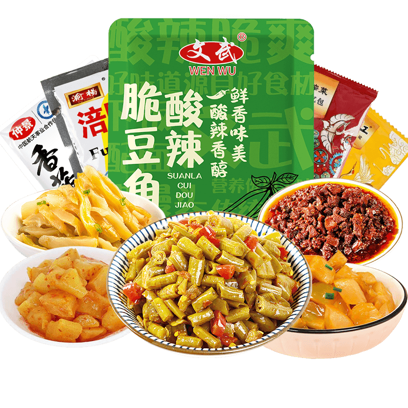 文武酸豆角独立小包装下饭小咸菜