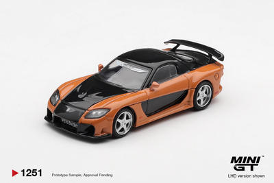 [V的预售]MINIGT #1251 1:64 马自达RX7 veilside 合金汽车模型