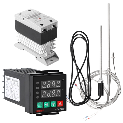 REX-C100温度控制器+固态继电器