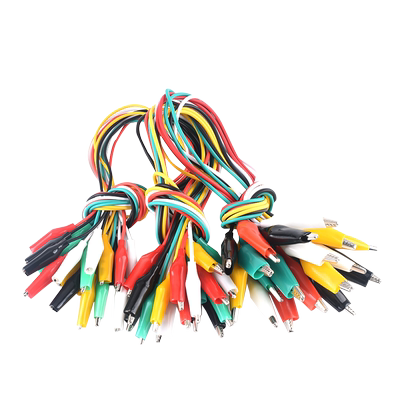 彩色鳄鱼夹线双头鳄鱼夹线电源