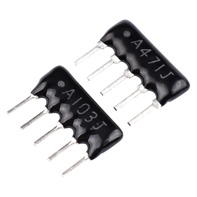 排阻5脚5P排列电阻器A103J/A471J 10K/470R脚距2.54mm（10只）