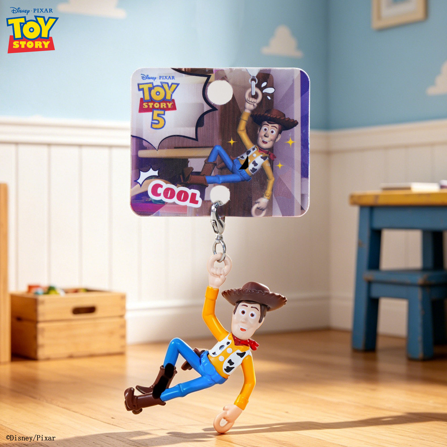 百茂玩具总动员ToyStory周边胡迪攀爬钥匙扣书包挂件包挂饰钥匙链
