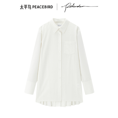 【大师系列】Peter Do联名太平鸟商场同款羊毛混纺衬衫A1CAF3429