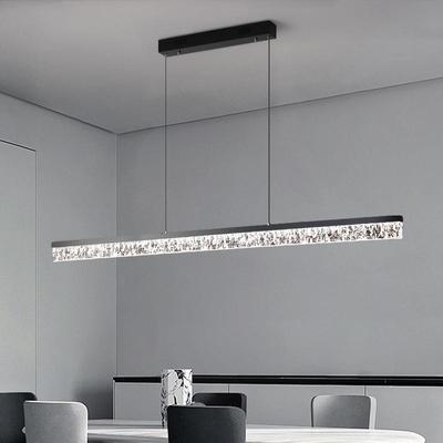 A chandelier at the Aluminium Restaurant.