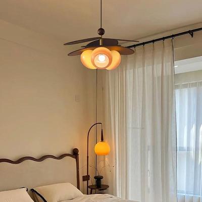 The chandelier at the Middle Wind Restaurant is full of chan