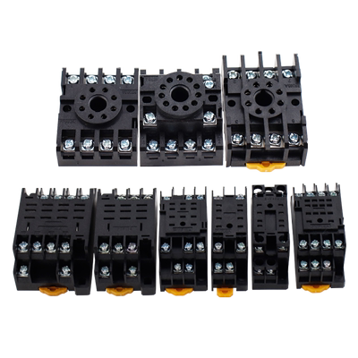 小型中间时间继电器底座插座