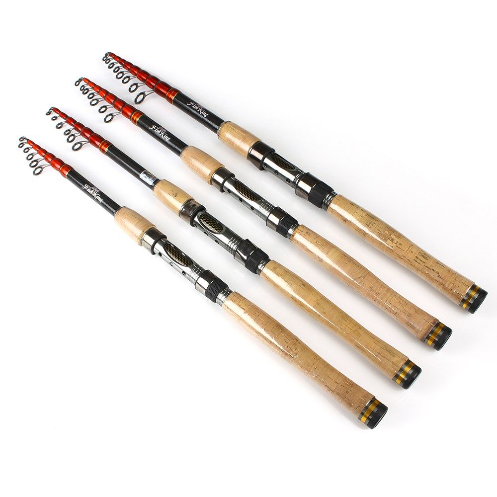 Telescopic Fishing Rod Pole Carbon 1.8m 2.1m 2.4m 2.7m 3m Hi_虎窝淘
